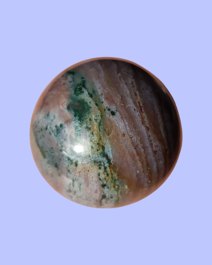 Sea Jasper (Ocean Jasper) Sphere – Crystal Meditation NZ